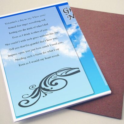 Sky Blue Funeral Program Template | Funeral Program Template
