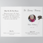 Example of funeral program