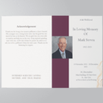 Example of funeral program