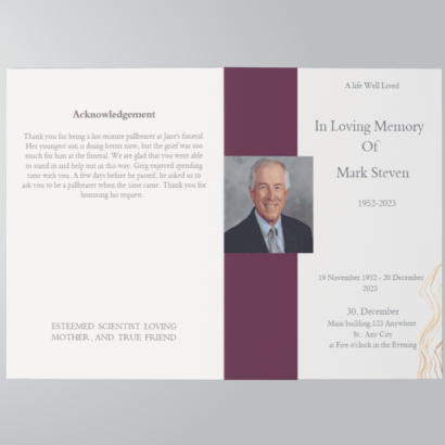 Free Obituary Template