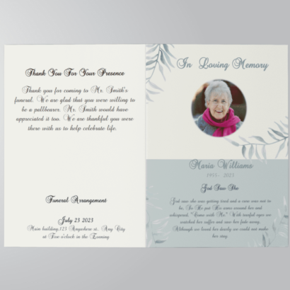 Free Obituary Template
