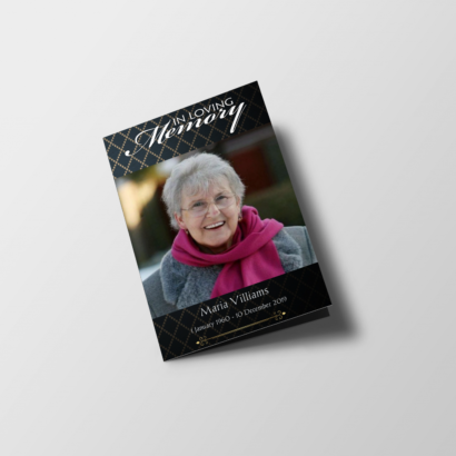 Elegant Funeral Program Template - Funeral Pamphlet Site
