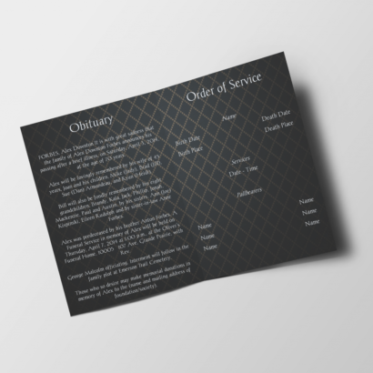 Elegant Funeral Program Template - Funeral Pamphlet Site