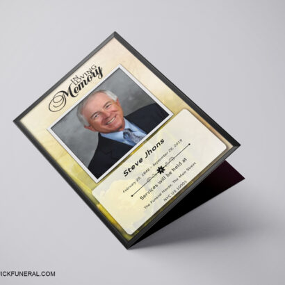 Memorial Funeral Program Template - Funeral Pamphlet Site