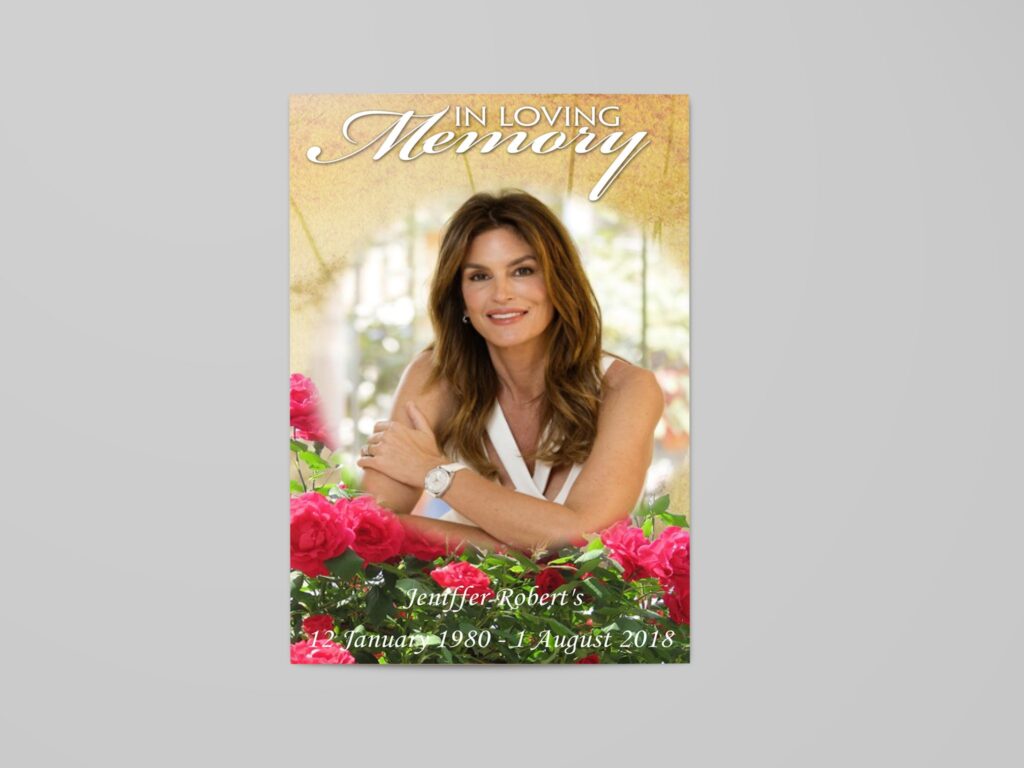 Women Special Funeral Program Template - Funeral Pamphlet Site