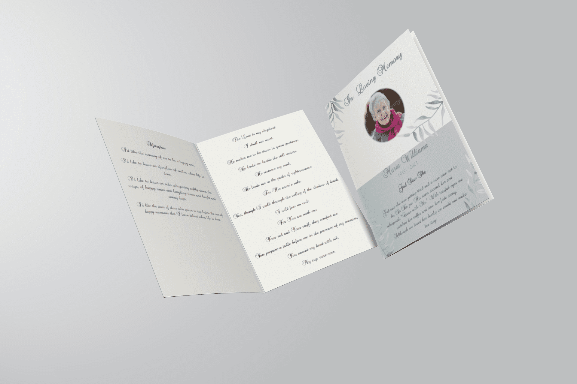 funeral program template word free download